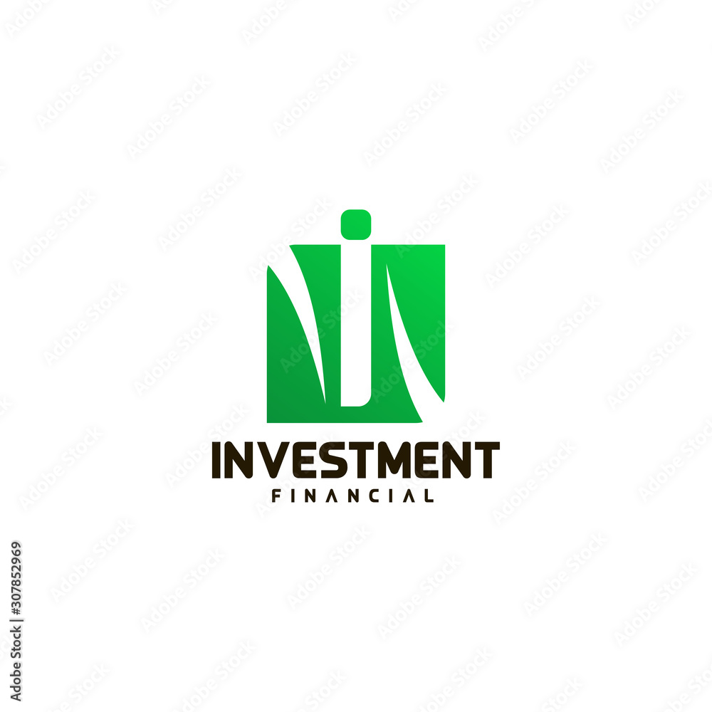 investment logo template design vector, illustration Stock Vector ...