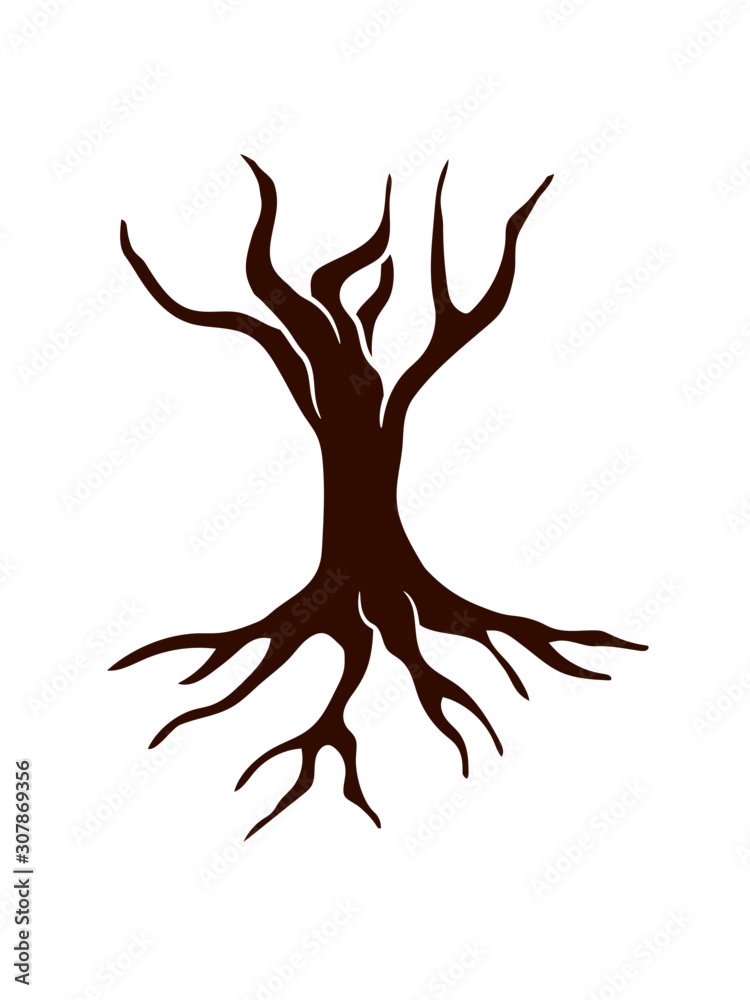 Vetor de Baum Wurzel Design retten clipart comic cartoon do Stock ...