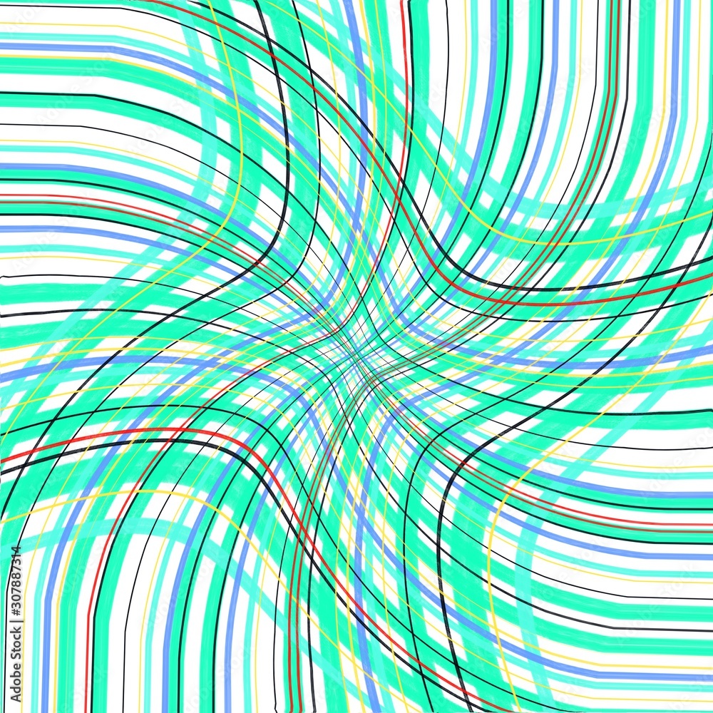 One element of the tartan goose foot pattern, Abstract seamless swirl ...