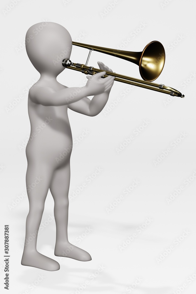 Trombone Player Cartoon