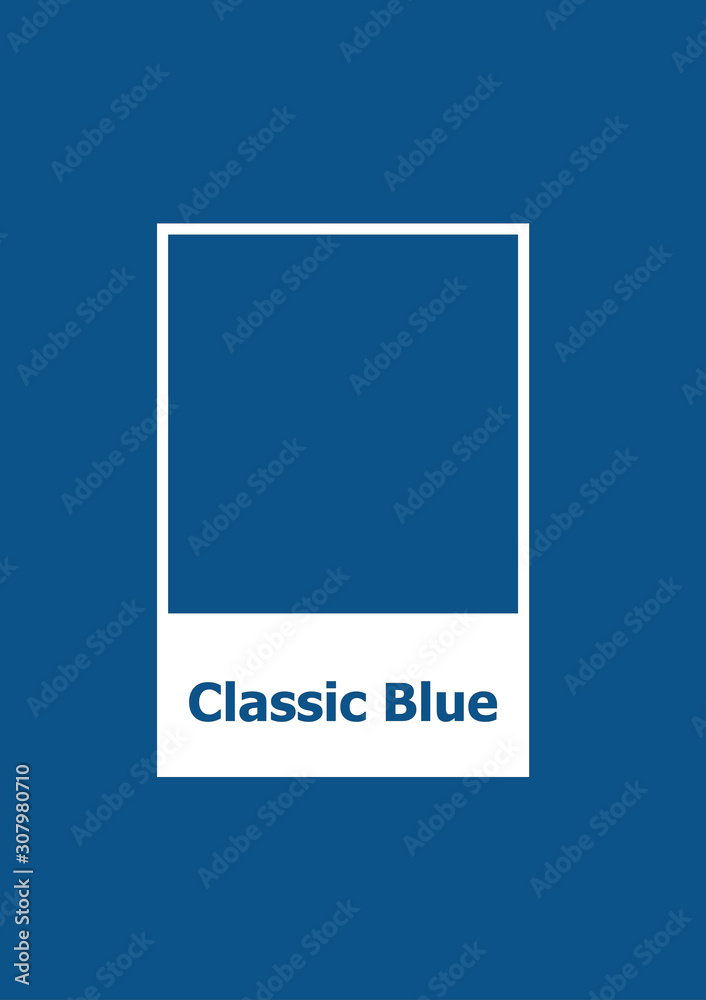 Vector of Classic Blue Color in CMYK The Color of the Year 2020 Stock ...