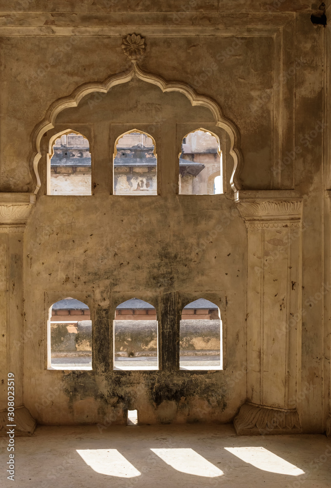Orchha, Madhya Pradesh, India - March 2019: The beautiful architectural ...