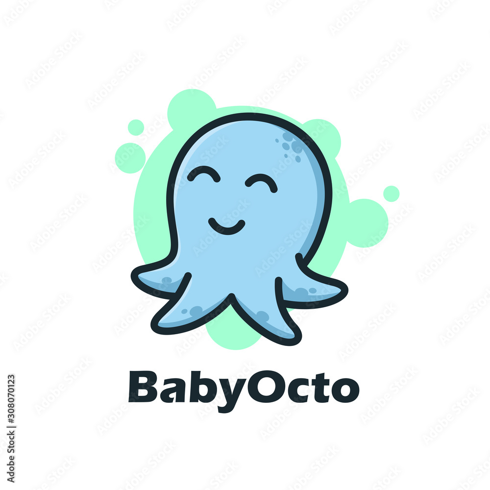 Cartoon Baby Octopus