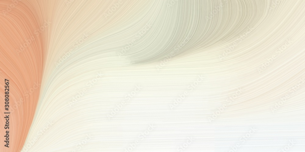 smooth swirl waves background design with beige, burly wood and pastel ...