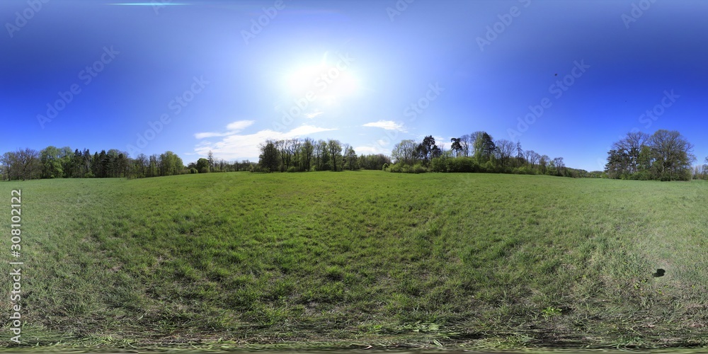 Spring landscape HDRI Panorama Stock Photo | Adobe Stock
