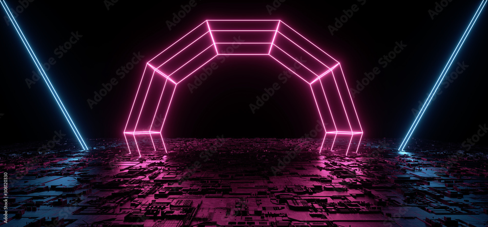 Sci Fi Futuristic Cyber Virtual Schematic Motherboard Floor Texture ...