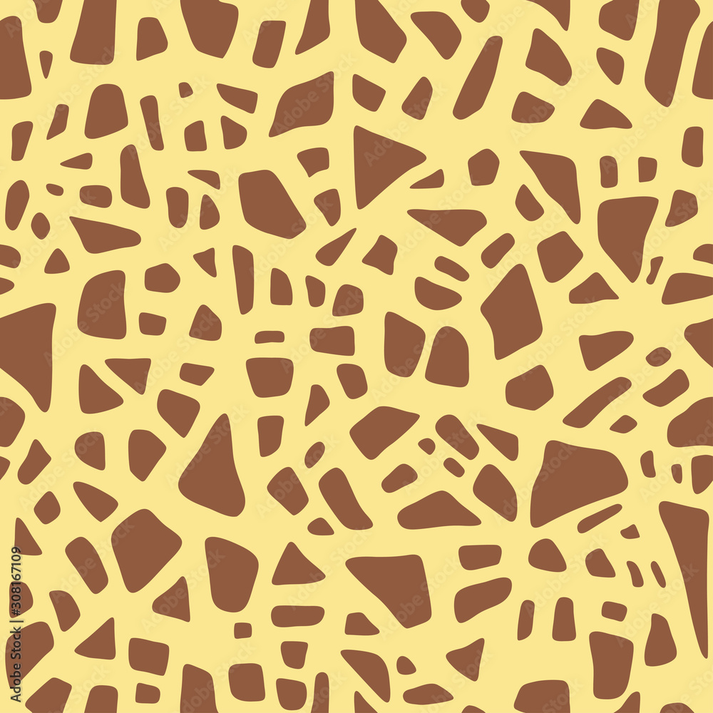Giraffe texture. Seamless animal pattern. Imitation print of skin of ...