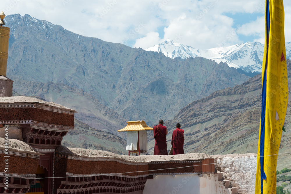 Ladakh, India - Jul 10 2019 - Matho Monastery (Matho Gompa) in Ladakh ...