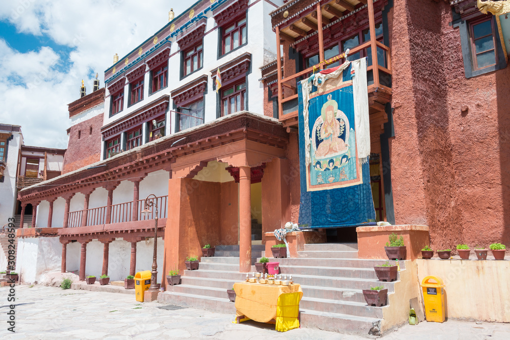 Ladakh, India - Jul 10 2019 - Thangka at Matho Monastery (Matho Gompa ...