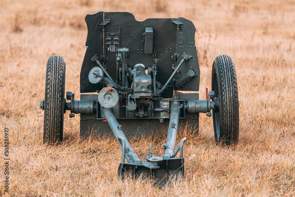 German Anti-tank Gun That Fired A 3.7 Cm Calibre Shell. It Was Main ...