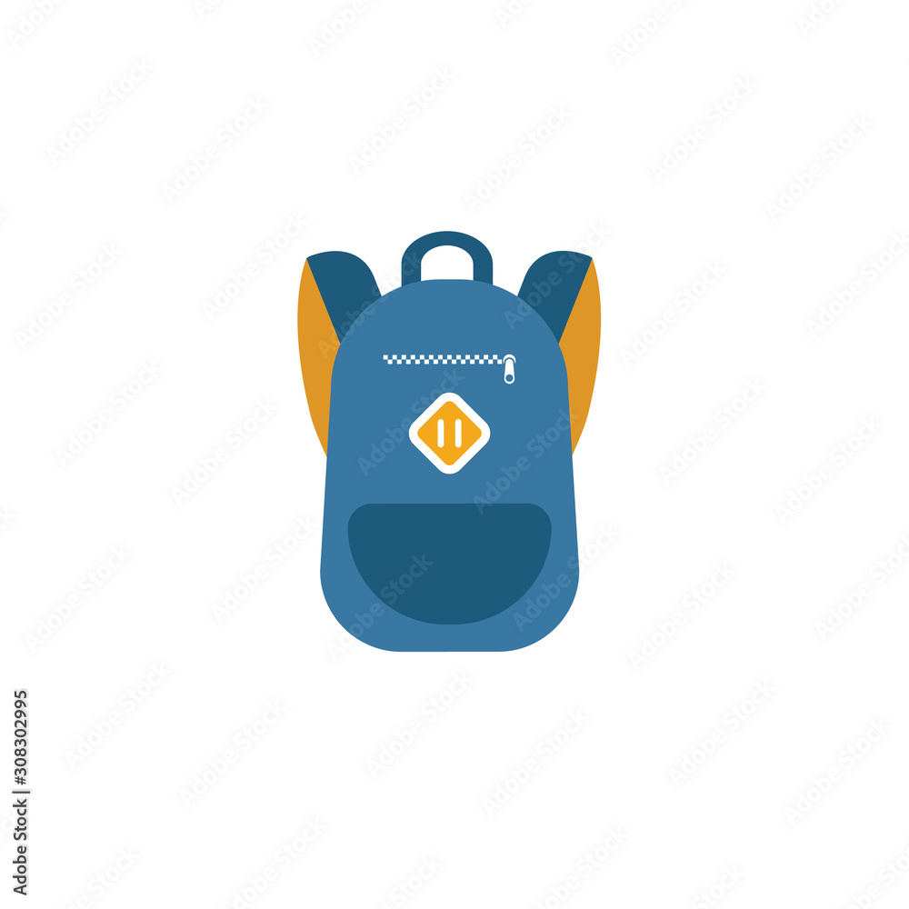 Backpack icon. Simple element from school icons collection. Creative ...