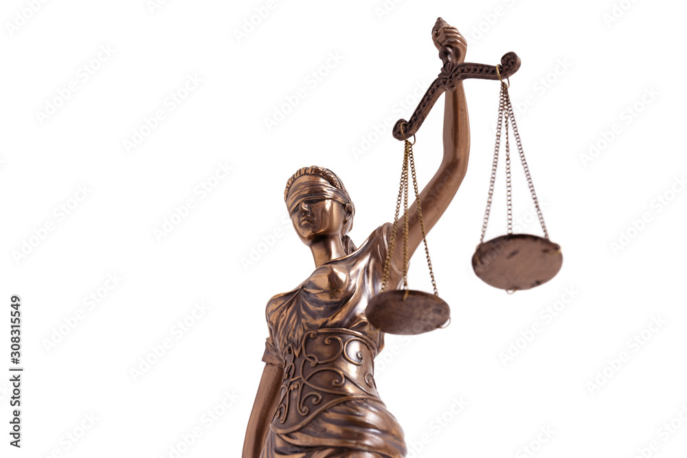 Lady Justice statue - Greek ancient goddess Themis a symbol of justice ...