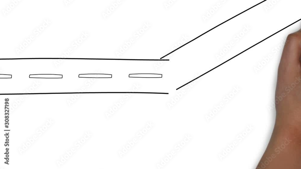 Motion 2d animation hand written lettering whiteboard Stock Video ...