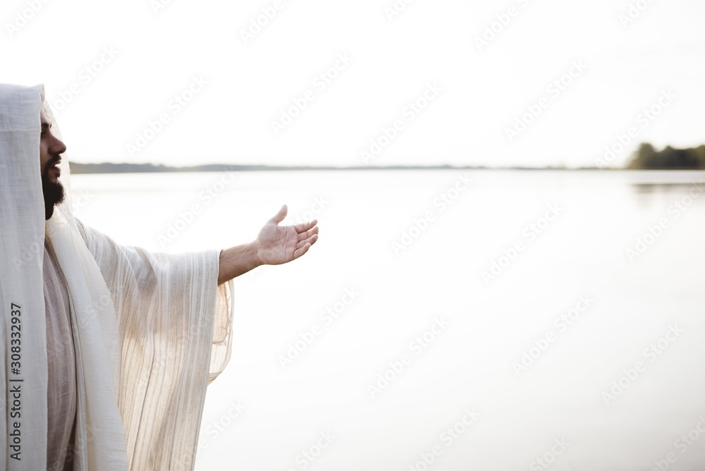 Jesus Christ lending a helping hand Stock Photo | Adobe Stock