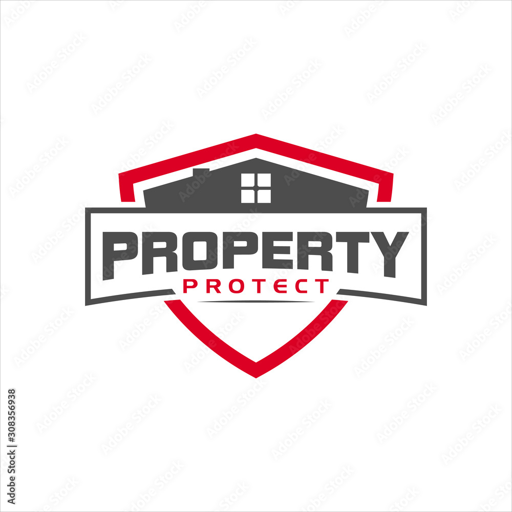 Property Guard Logo Design House Shield Vector Emblem Template Stock ...