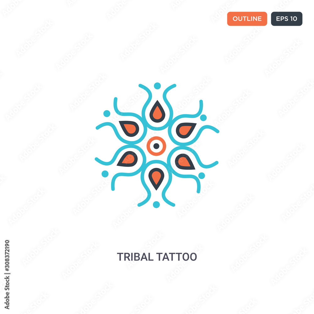 Color Tribal Tattoo