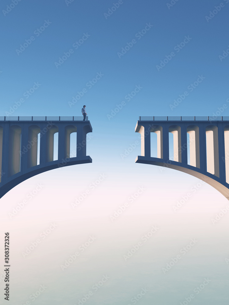 bridge gap Stock Illustration | Adobe Stock