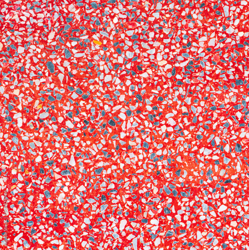 Terrazzo floor red color stone marble texture for background Stock ...