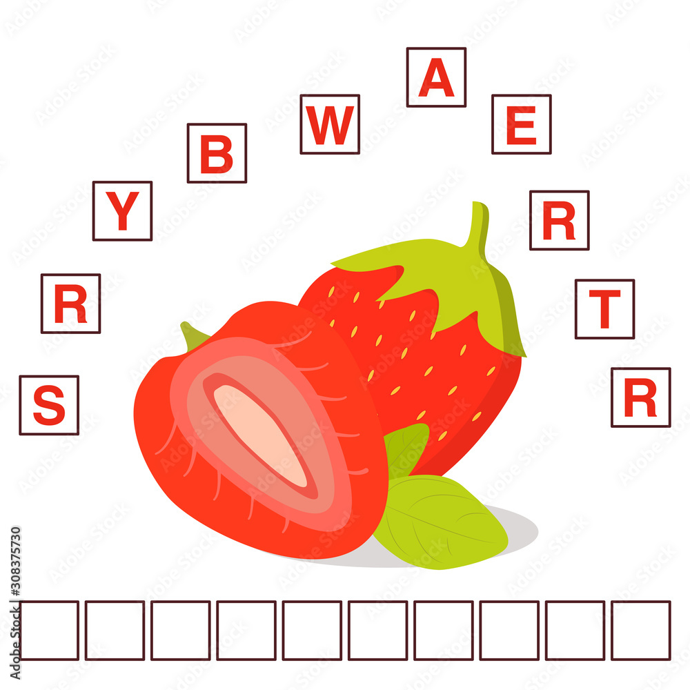Game words puzzle ripe strawberry crossword game.Education developing ...