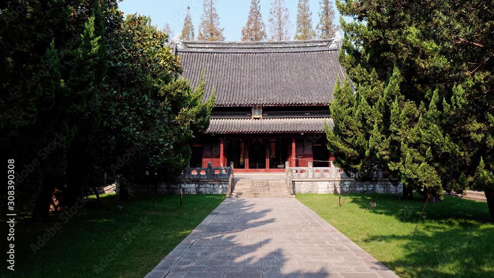 Confucian Temple or Kongmiao at Jiading, Shanghai, China, constructed ...
