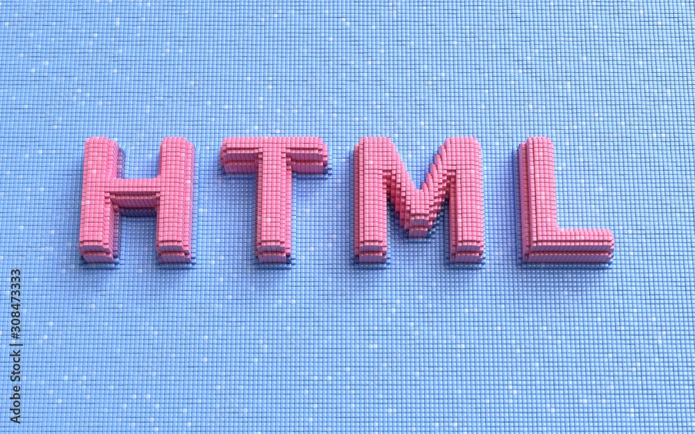 Html Programming Language Hyper Text Markup Language Development Concept Coding Background