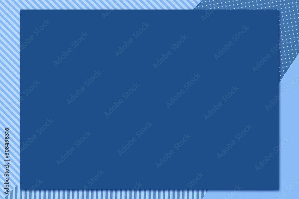 Striped blue craft paper texture in Color trendy 2020 classic blue ...