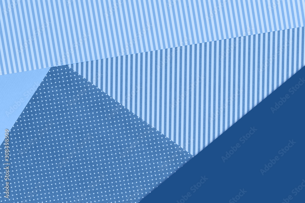 Striped blue craft paper texture in Color trendy 2020 classic blue ...
