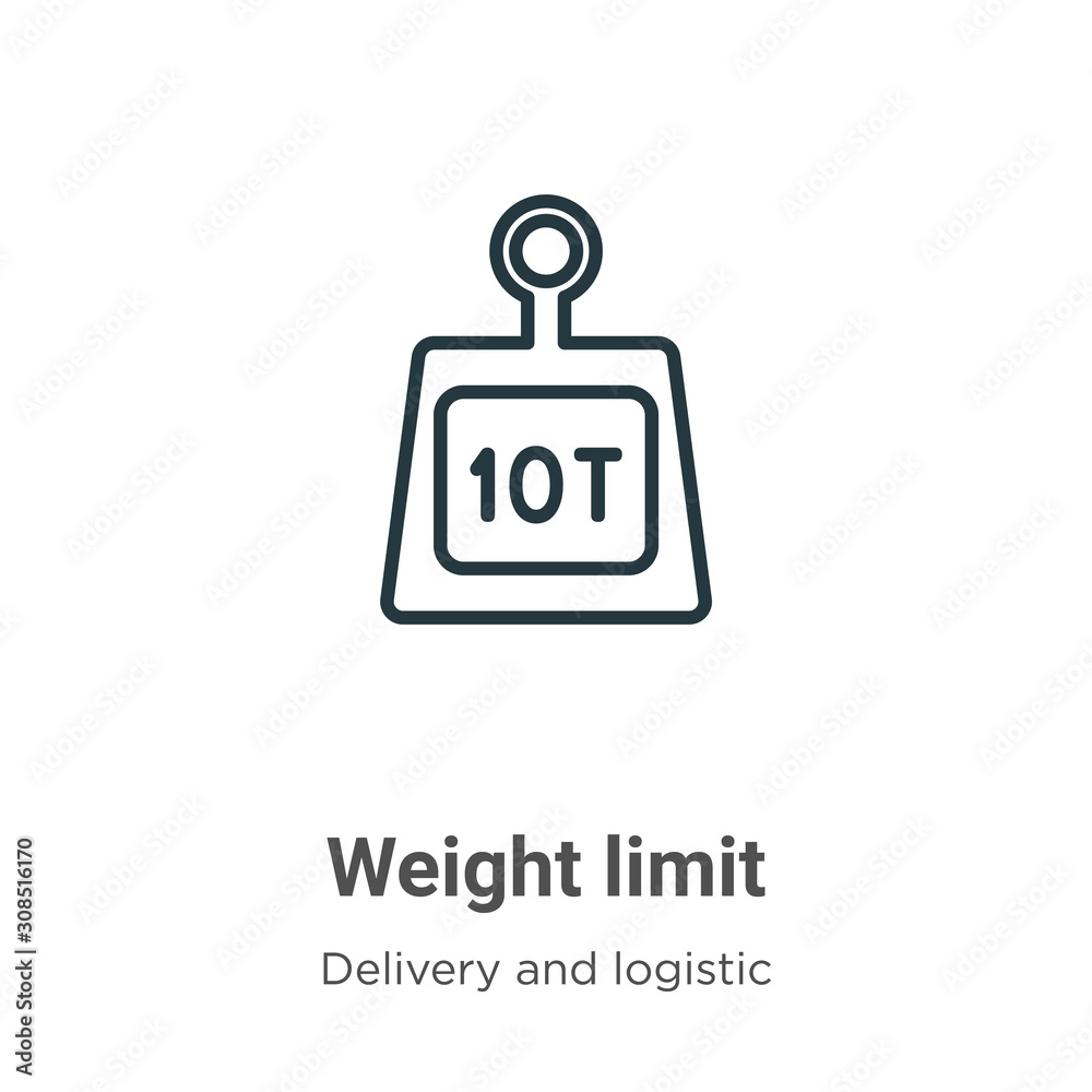 Weight Limit Outline Vector Icon Thin Line Black Weight Limit Icon weight-limit-outline-vector-icon-thin-line-black-weight-limit-icon