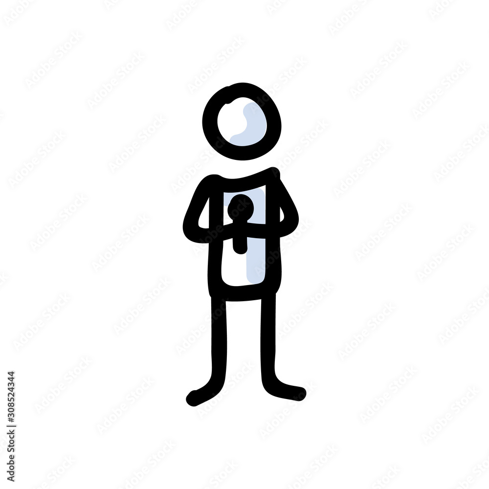 Stick Figure Getting Up