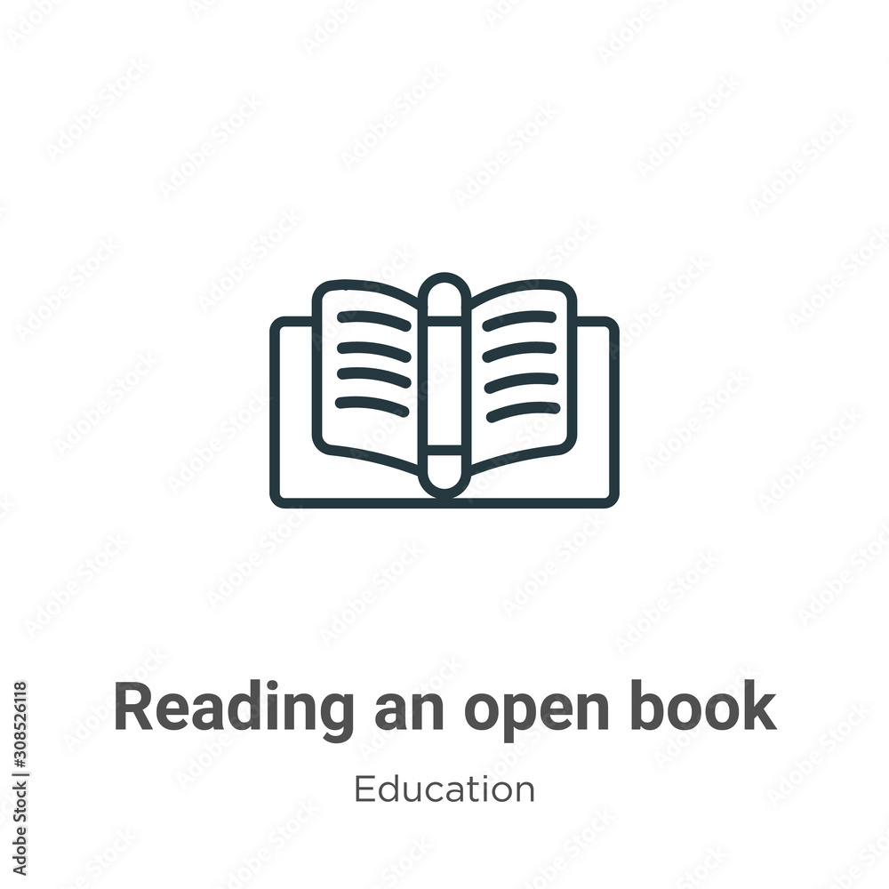 Flat Open Book Outline