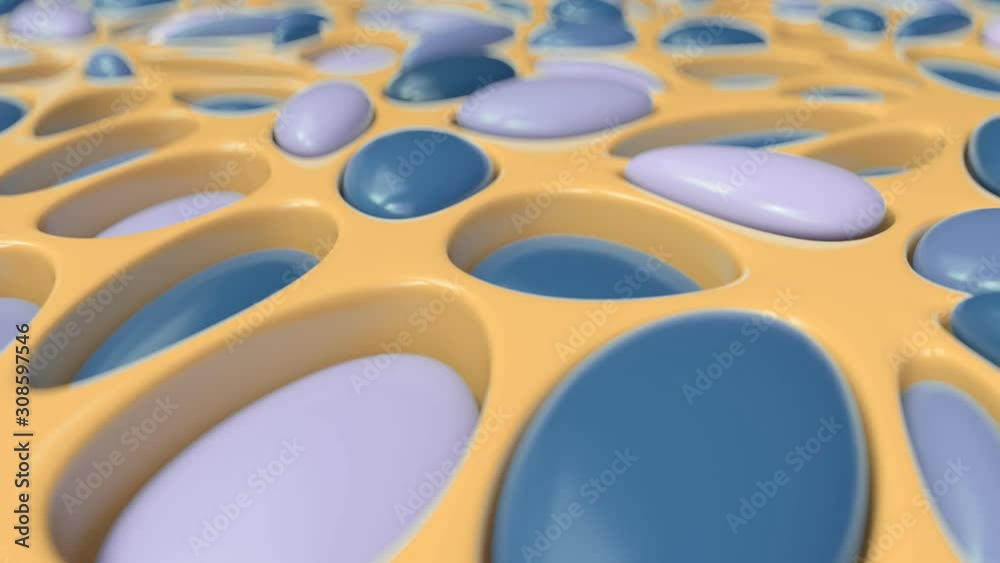 Abstract Organic Surface Background. 4K Seamless looping animation ...