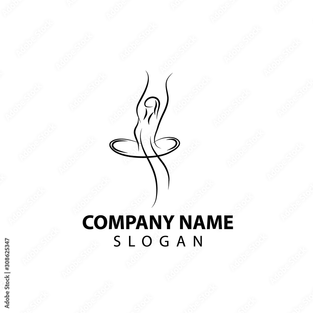 Dance logo. Dance studio logo design. Fitness class banner background ...