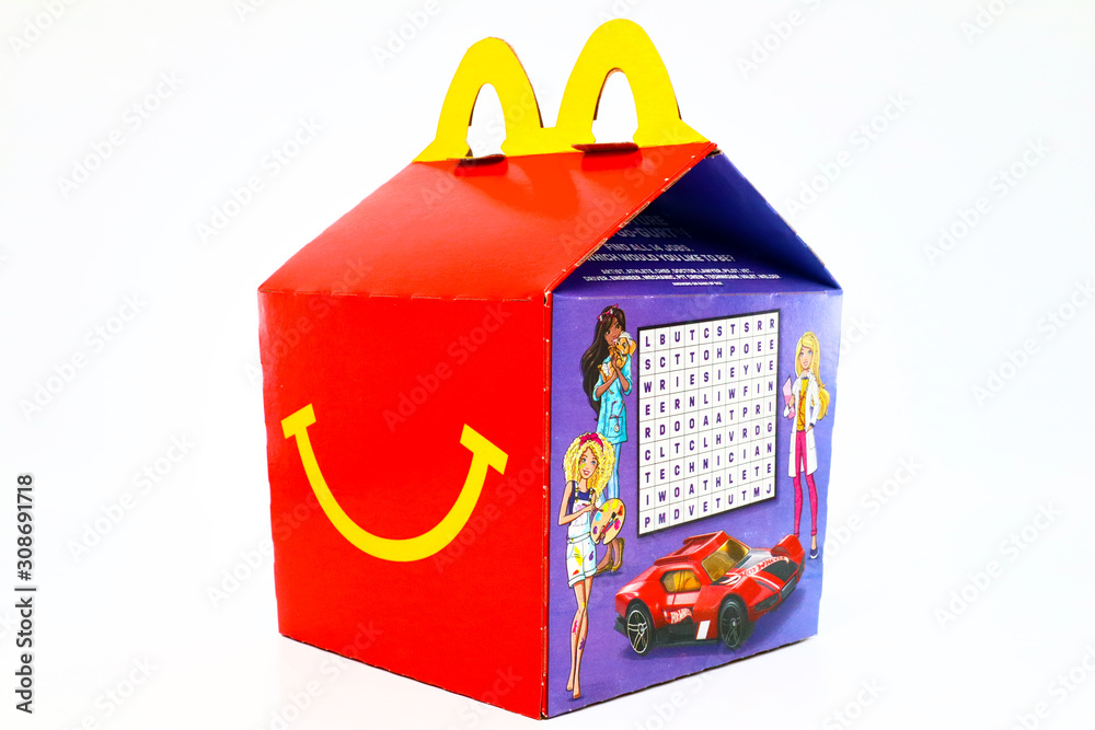 Los Angeles, California – December 2, 2019: McDonald's Happy Meal ...