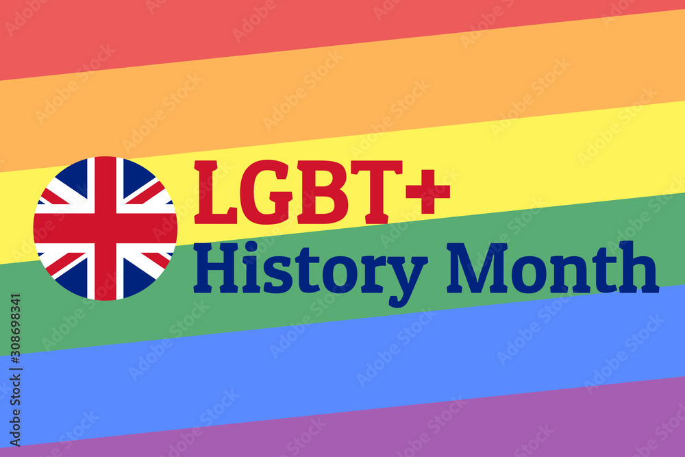 LGBT History Month. Concept of annual month-long observances with ...
