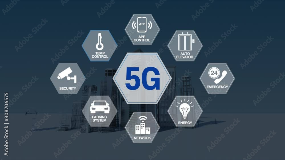 Intelligent Smart building and smart home connected various '5G ...