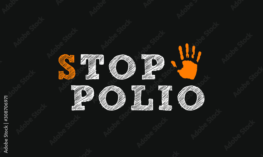 Awareness Campaign on the theme of End to Polio Virus, Vector ...