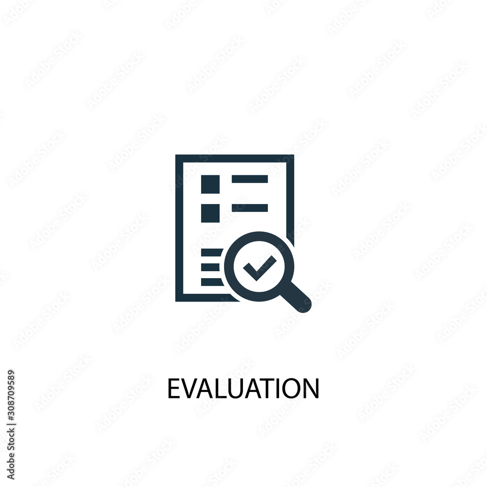 evaluation icon. Simple element illustration. evaluation concept symbol ...