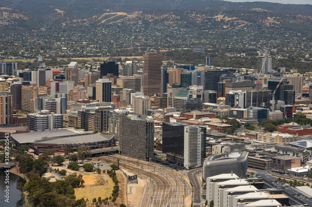 Adelaide skyline , the city is a tourist destination and the capital ...