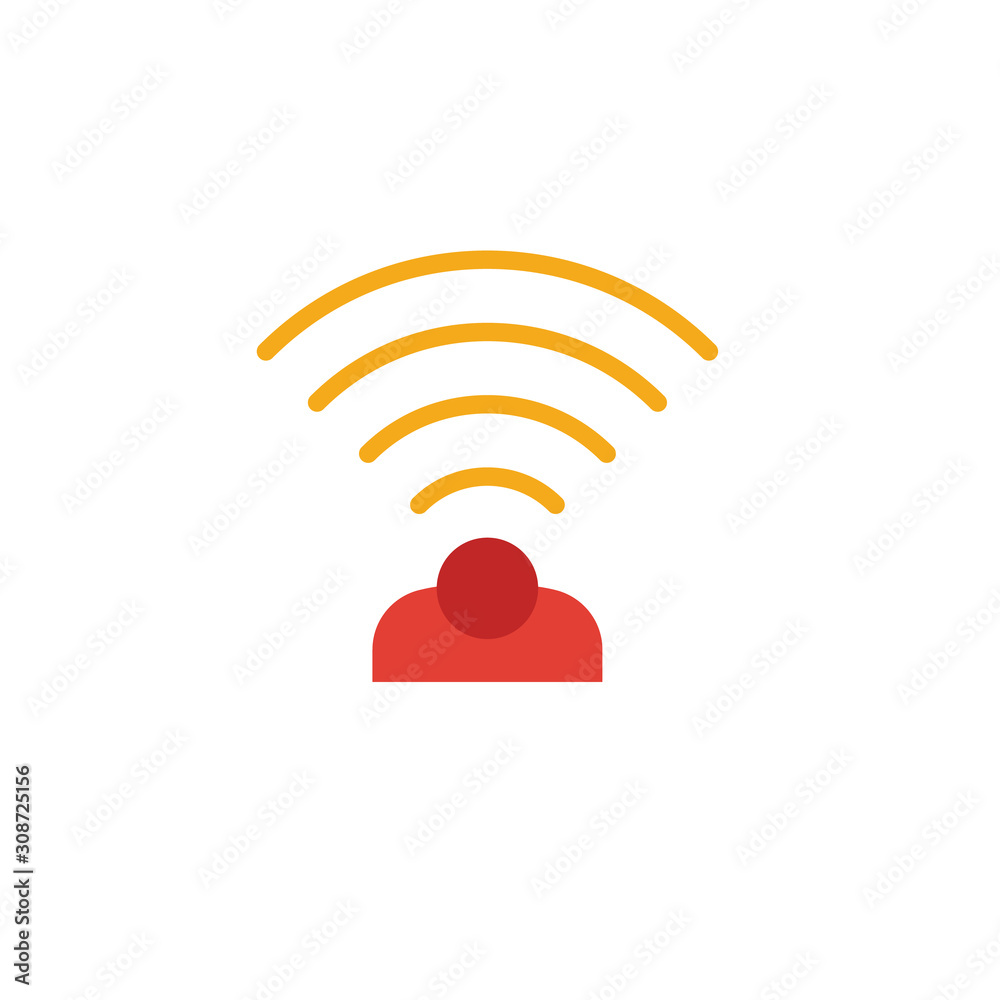 Wireless Sensor icon. Simple element from smart home icons collection. Creative Wireless Sensor ...