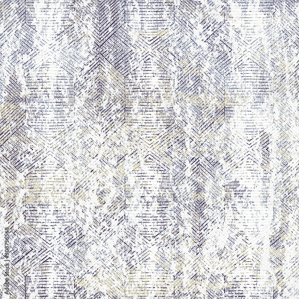 Geometry repeat pattern with texture background Stock Illustration ...