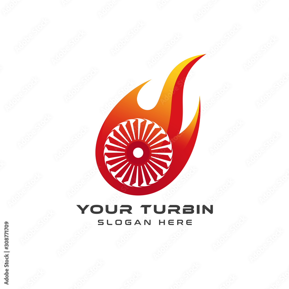 Turbine Jet Engine Flame