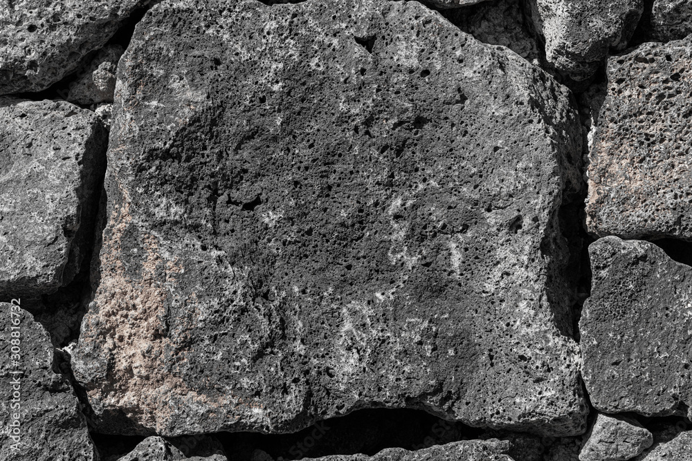 Volcanic rock relief structure lava background texture. Stock Photo ...