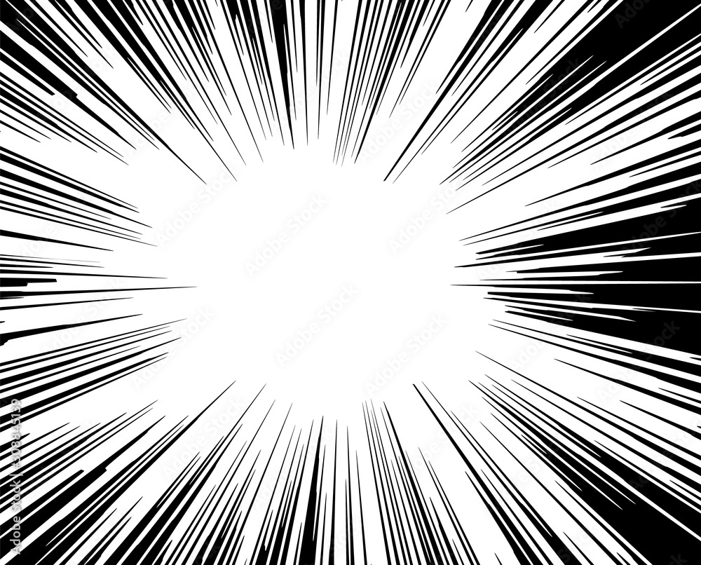 Stockvector Radial velocity lines. The element of speed, superhero ...