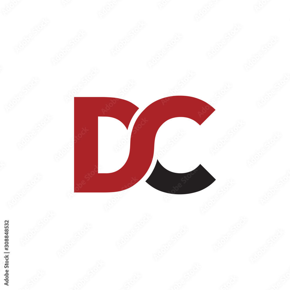 DC Initials Logo Stock Vector | Adobe Stock