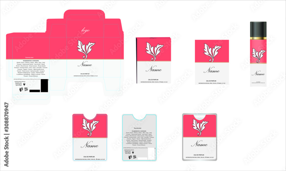 Packaging design, luxury perfume box, pocket perfume and deo design ...