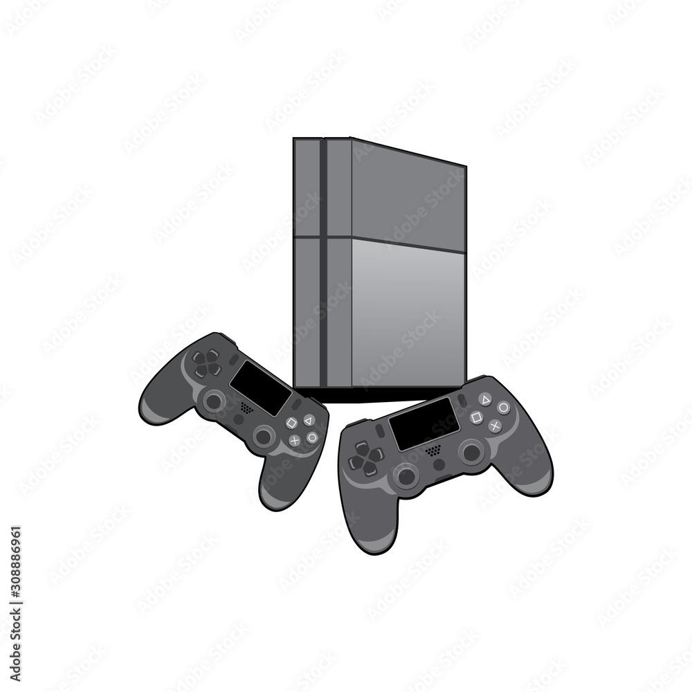 Vector of Play station 4 game console design eps format Stock Vector ...