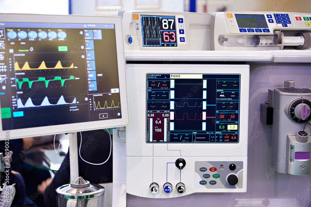 Monitors of medical devices Stock Photo | Adobe Stock