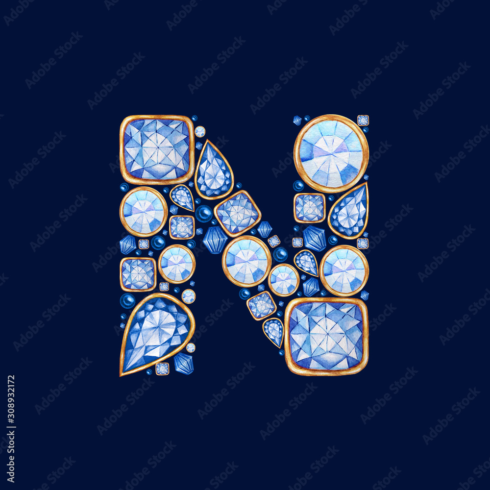 N Letter Logo Wallpaper