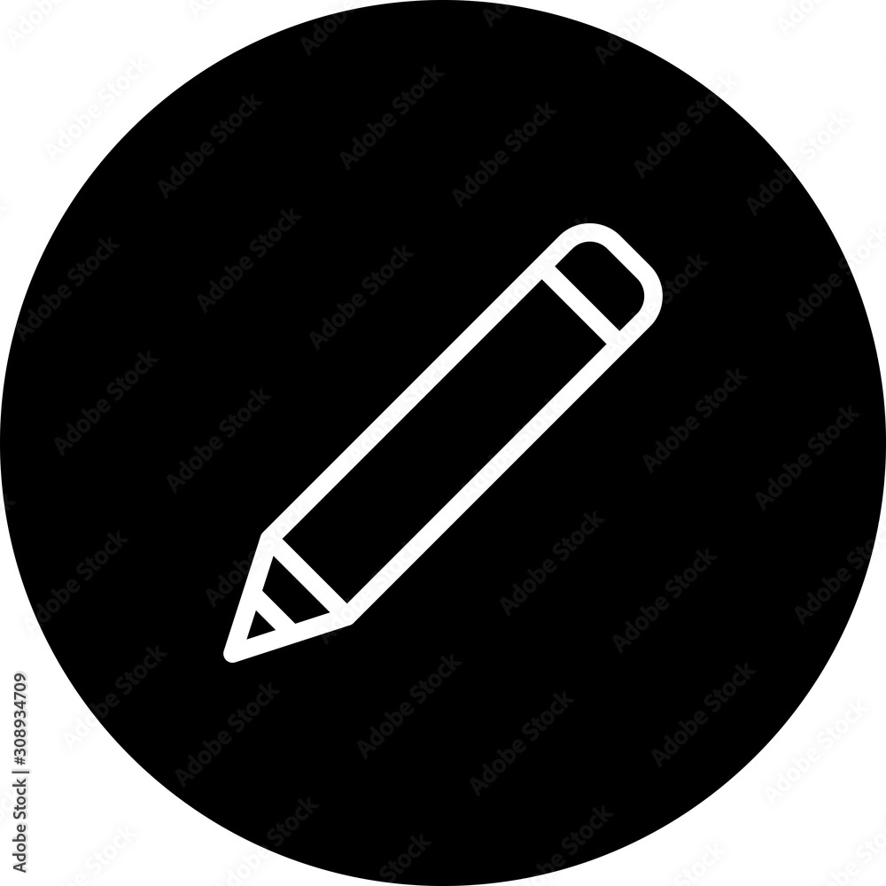 Black Pencil Icon