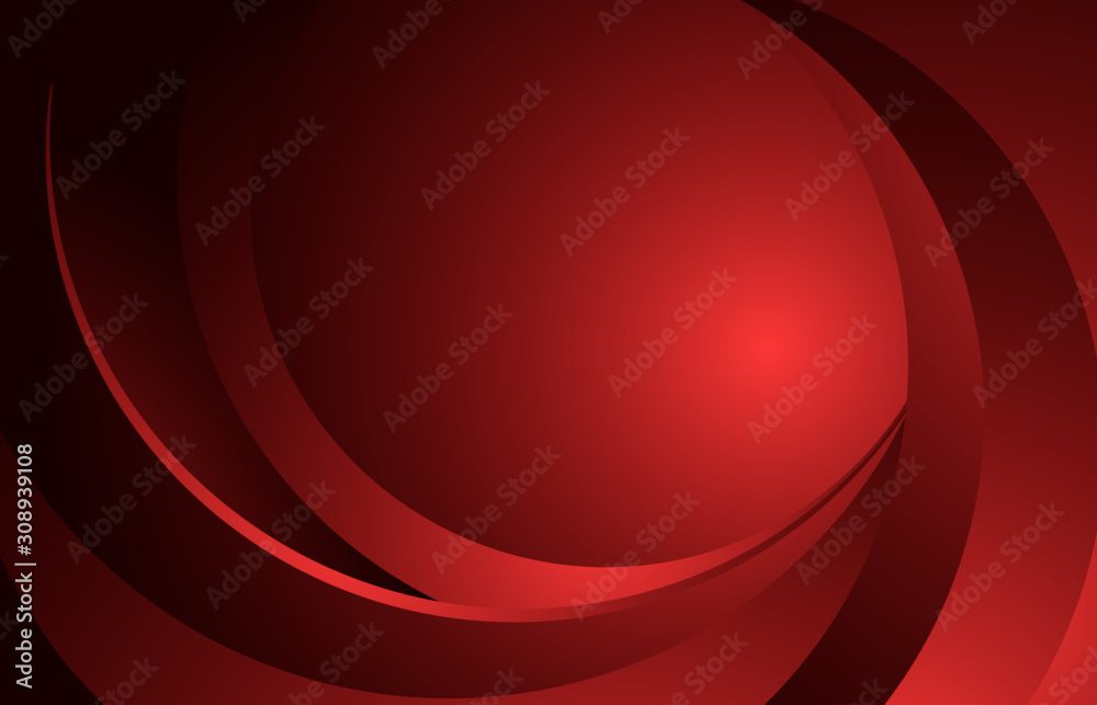 Abstract red curve background gradient with geometric lines and light ...